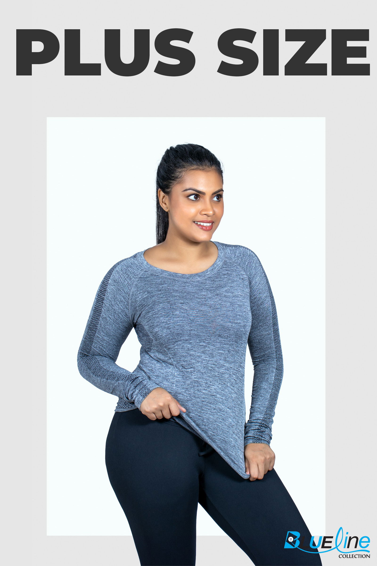 PLUS SIZE PERFORMANCE TOP | Blue Line Collection